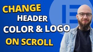 Change Header Color & Logo on Scroll (Elementor Free) - Create on Web